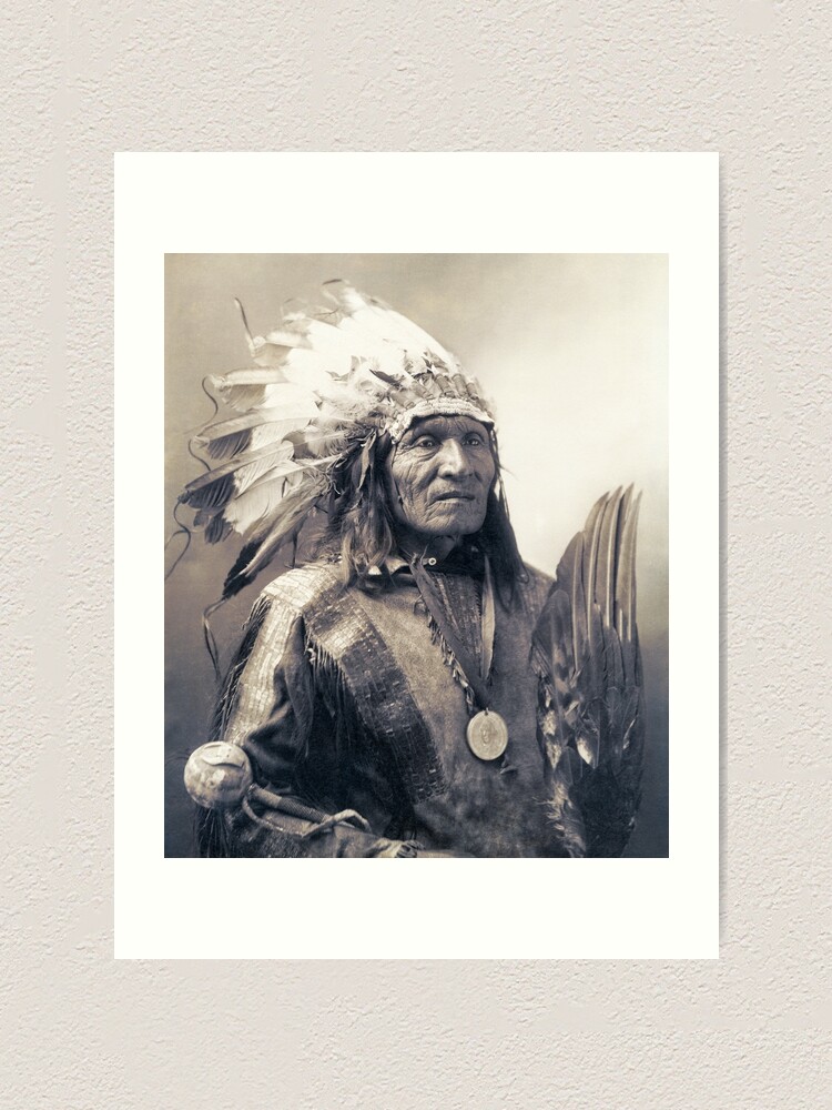 "Sioux Chief He Dog c. 1899" Art Print for Sale by Daniel-Hagerman ...