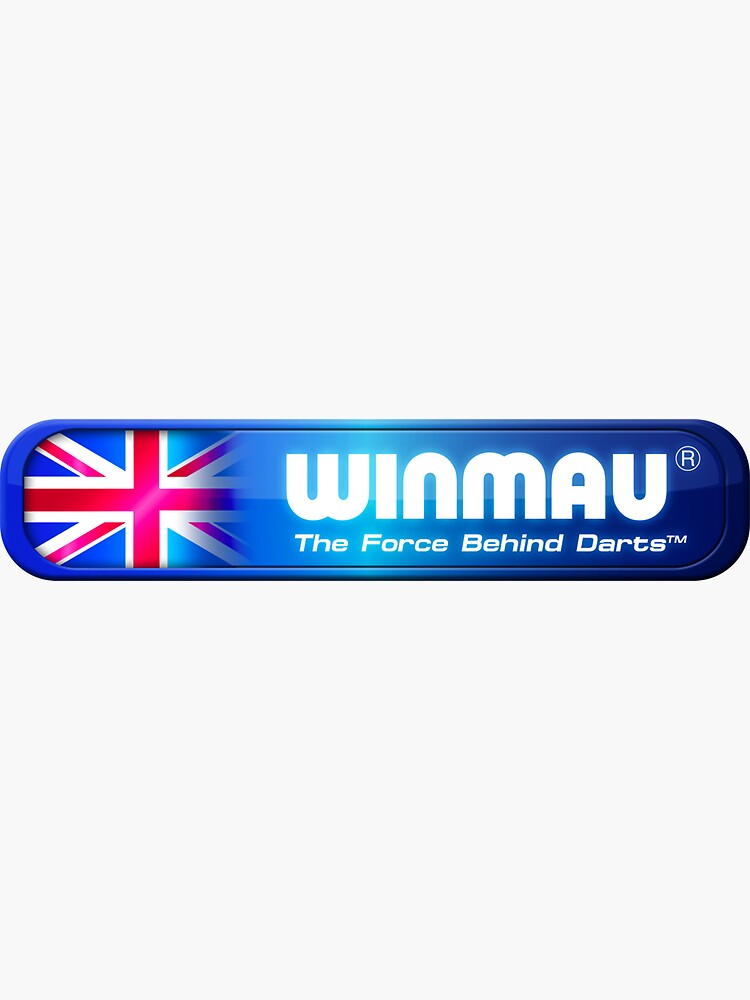 "Winmau Darts" Sticker for Sale by TheFoundSpace | Redbubble