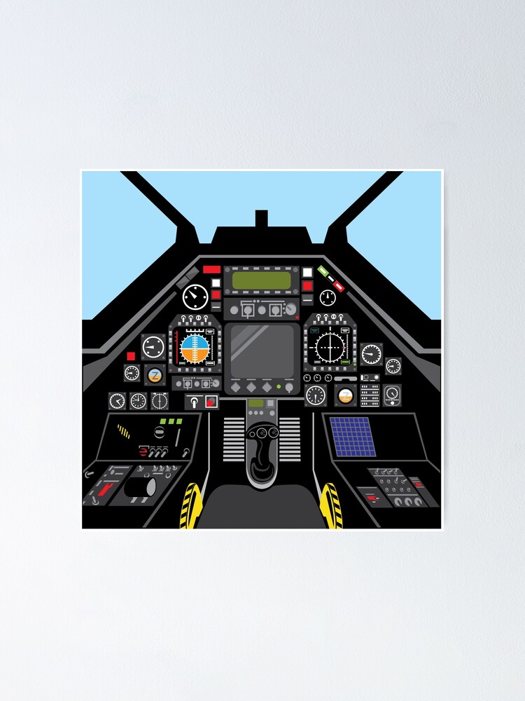 "Airplane cockpit" Poster by vectorworks51 | Redbubble
