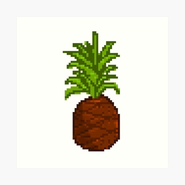 "PINEAPPLE PIXEL ART 8 BIT" Art Print by pixellart | Redbubble
