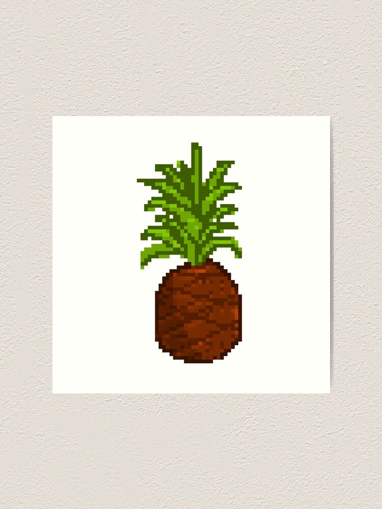 "PINEAPPLE PIXEL ART 8 BIT" Art Print by pixellart | Redbubble