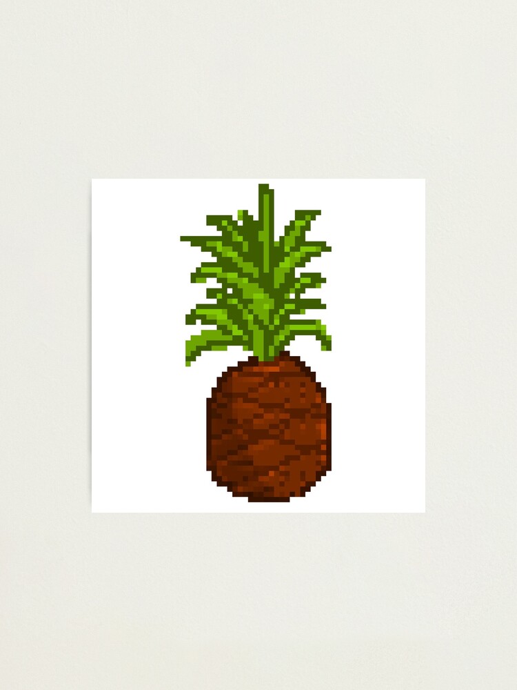 "PINEAPPLE PIXEL ART 8 BIT" Photographic Print by pixellart | Redbubble