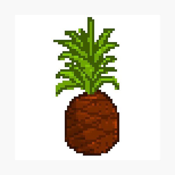 "PINEAPPLE PIXEL ART 8 BIT" Photographic Print by pixellart | Redbubble