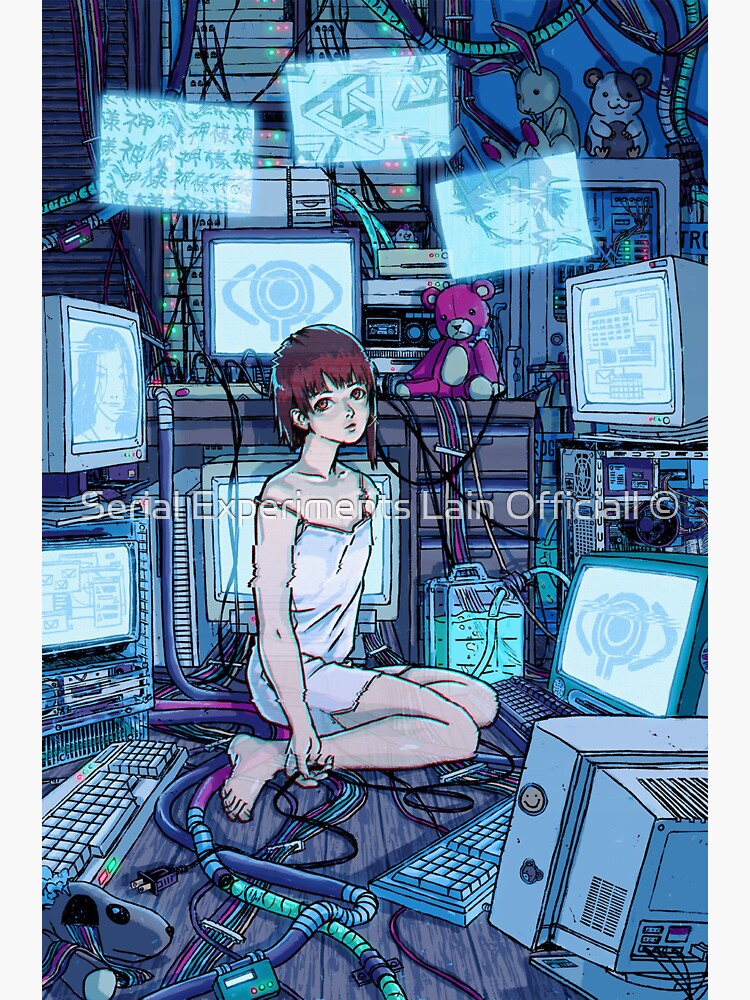 "Serial Experiments Lain" Sticker for Sale by Serial-Exper | Redbubble