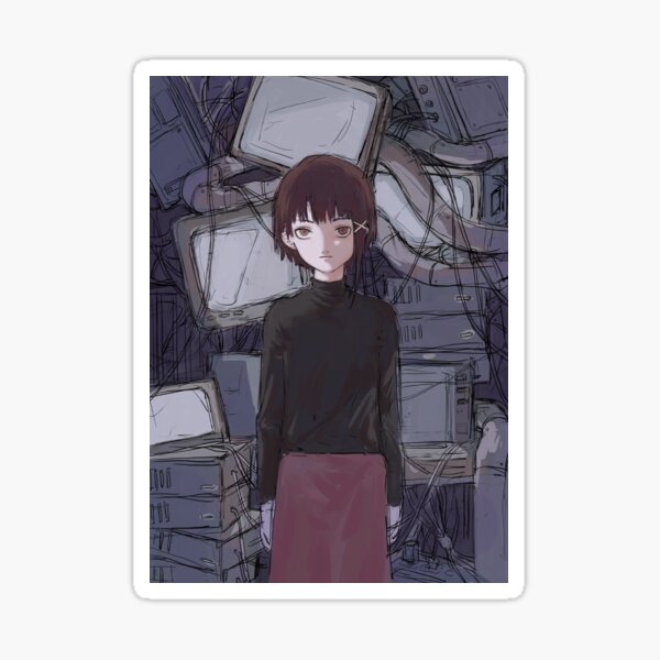 "Serial Experiments Lain" Sticker for Sale by Serial-Exper | Redbubble