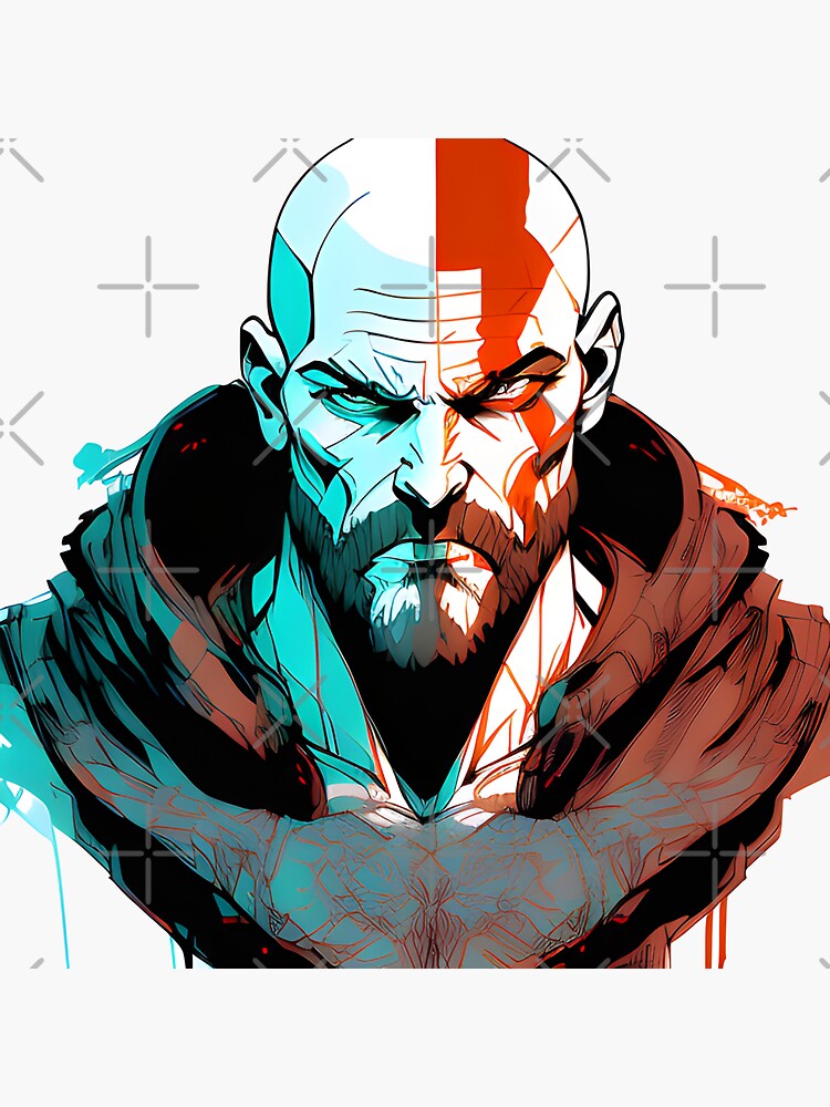 "Kratos" Sticker for Sale by AnvilArtCo | Redbubble