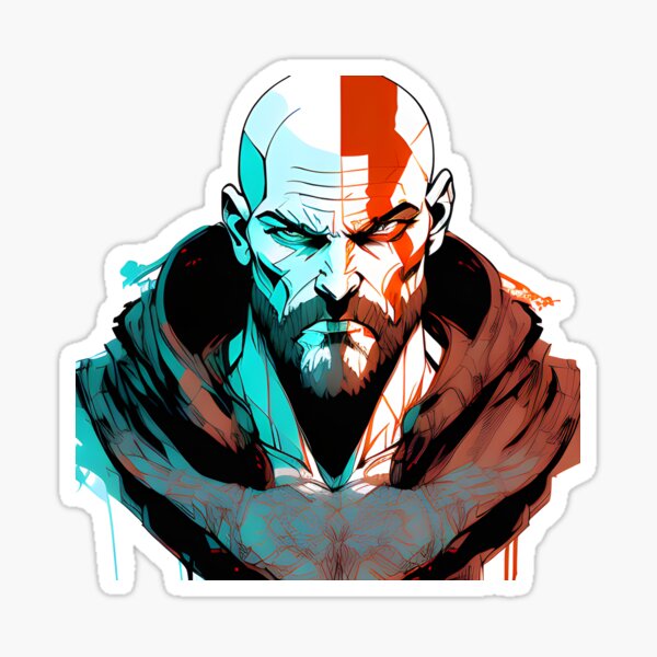 "Kratos" Sticker for Sale by AnvilArtCo | Redbubble