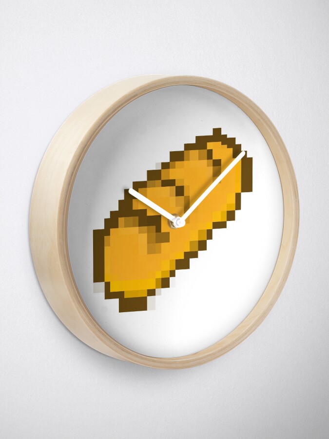 "Bread Pixel Art 8 Bit" Clock by pixellart | Redbubble