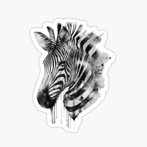 "Zebra" Sticker for Sale by Imagier | Redbubble