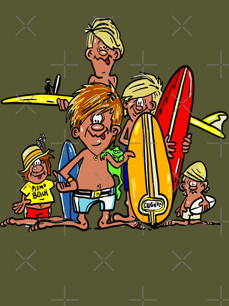 "Vintage sixties longboards Surfer beach boys gang after Rick Griffin ...