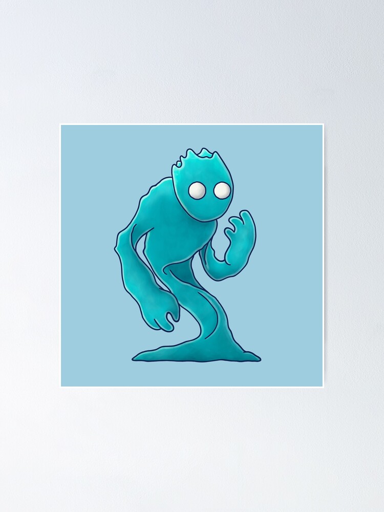 "Cartoon Water Elemental" Poster for Sale by ReclusiveSloth | Redbubble