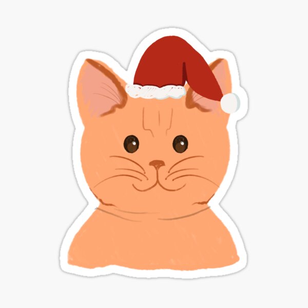 "Jolly Cat" Sticker for Sale by Gineliz-molina | Redbubble