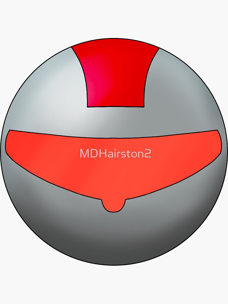 "Stick Wars (Red) basic soldier helmet design " Sticker for Sale by ...