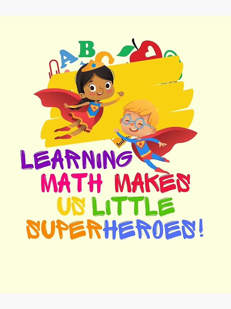 "Math Teacher Superhero Appreciation" Poster for Sale by superteachers ...