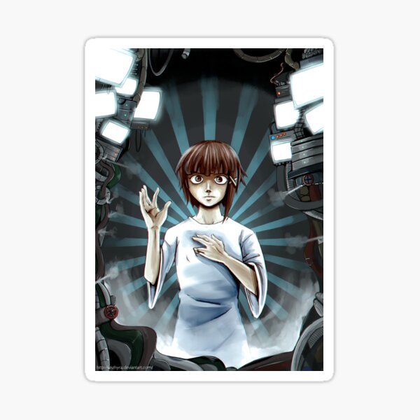 "Serial Experiments Lain" Sticker for Sale by Serial-Exper | Redbubble