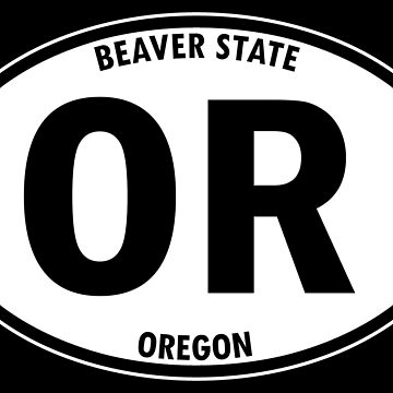 "Oregon, OR, Beaver State - State Abbreviation and Motto Oval Travel ...