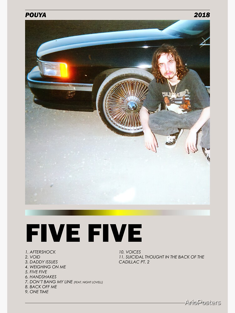 "Five Five | Pouya | Album Poster & More | " Sticker for Sale by ...