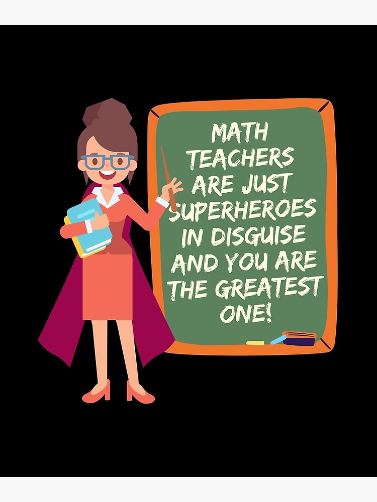 "Best Math Teacher Appreciation" Poster for Sale by superteachers ...