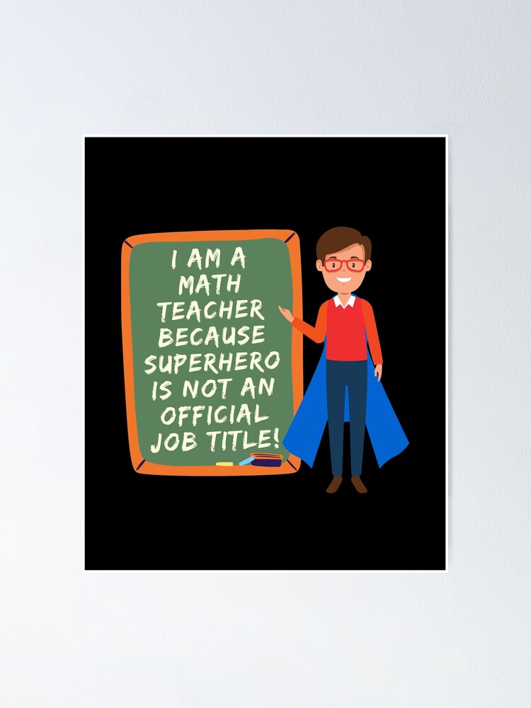 "Best Math Teacher Appreciation" Poster for Sale by superteachers ...