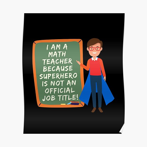"Best Math Teacher Appreciation" Poster for Sale by superteachers ...