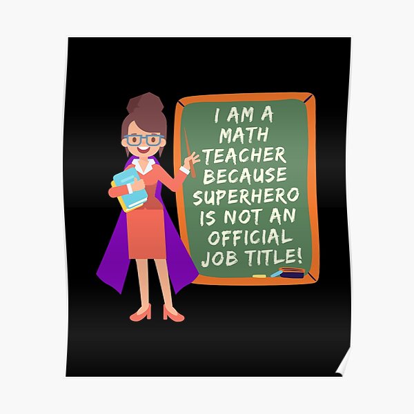 "Best Math Teacher Appreciation" Poster for Sale by superteachers ...