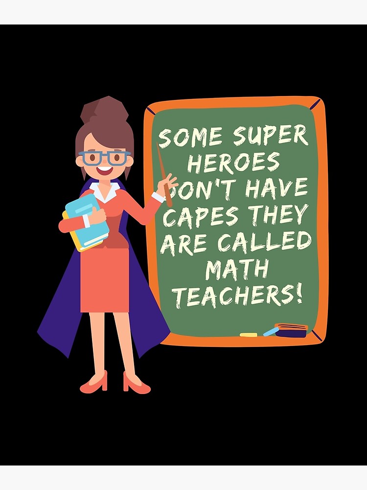 "Best Math Teacher Appreciation" Poster for Sale by superteachers ...