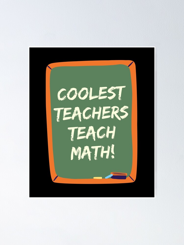 "Best Math Teacher Appreciation" Poster for Sale by superteachers ...