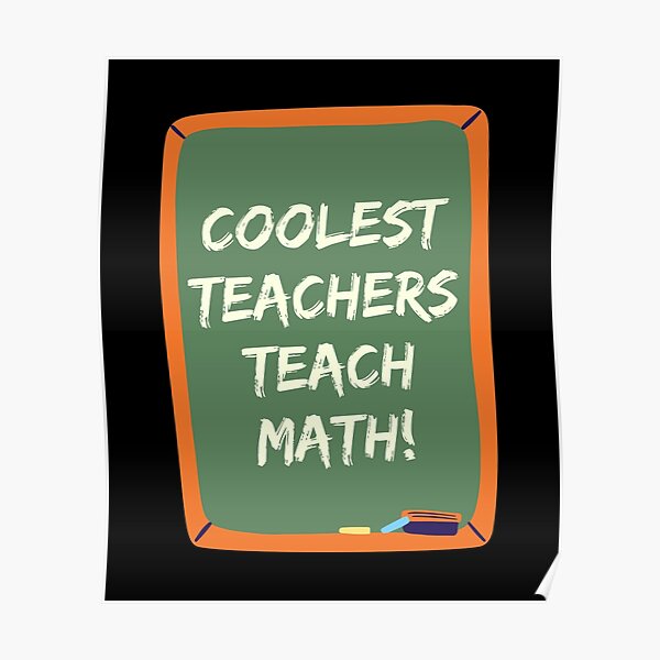 "Best Math Teacher Appreciation" Poster for Sale by superteachers ...