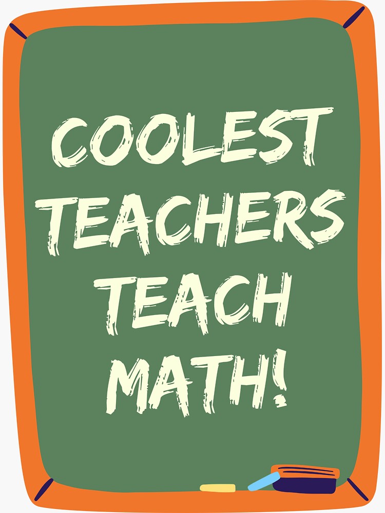 "Best Math Teacher Appreciation" Sticker for Sale by superteachers ...