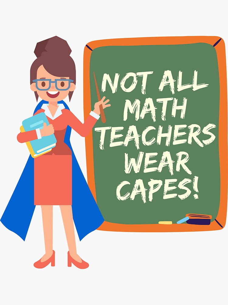 "Best Math Teacher Appreciation" Sticker for Sale by superteachers ...