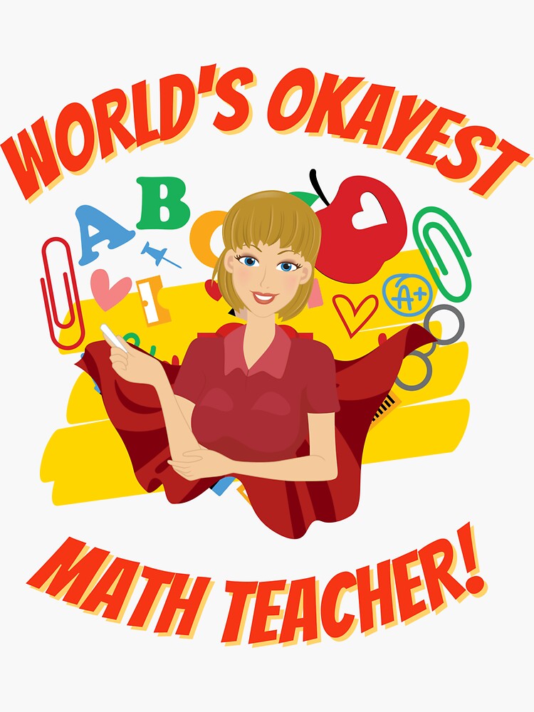 "Best Math Teacher Appreciation" Sticker for Sale by superteachers ...