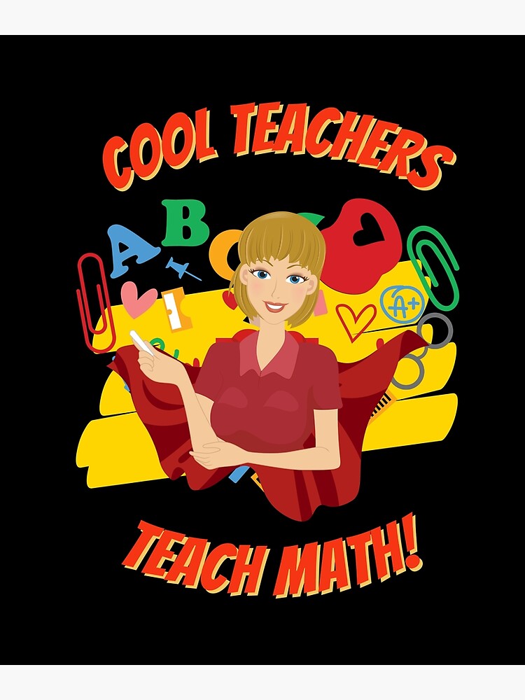 "Best Math Teacher Appreciation" Poster for Sale by superteachers ...