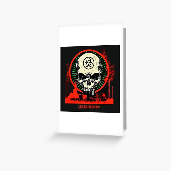 "Biohazard - Necro Merch" Greeting Card for Sale by NecroMerch | Redbubble