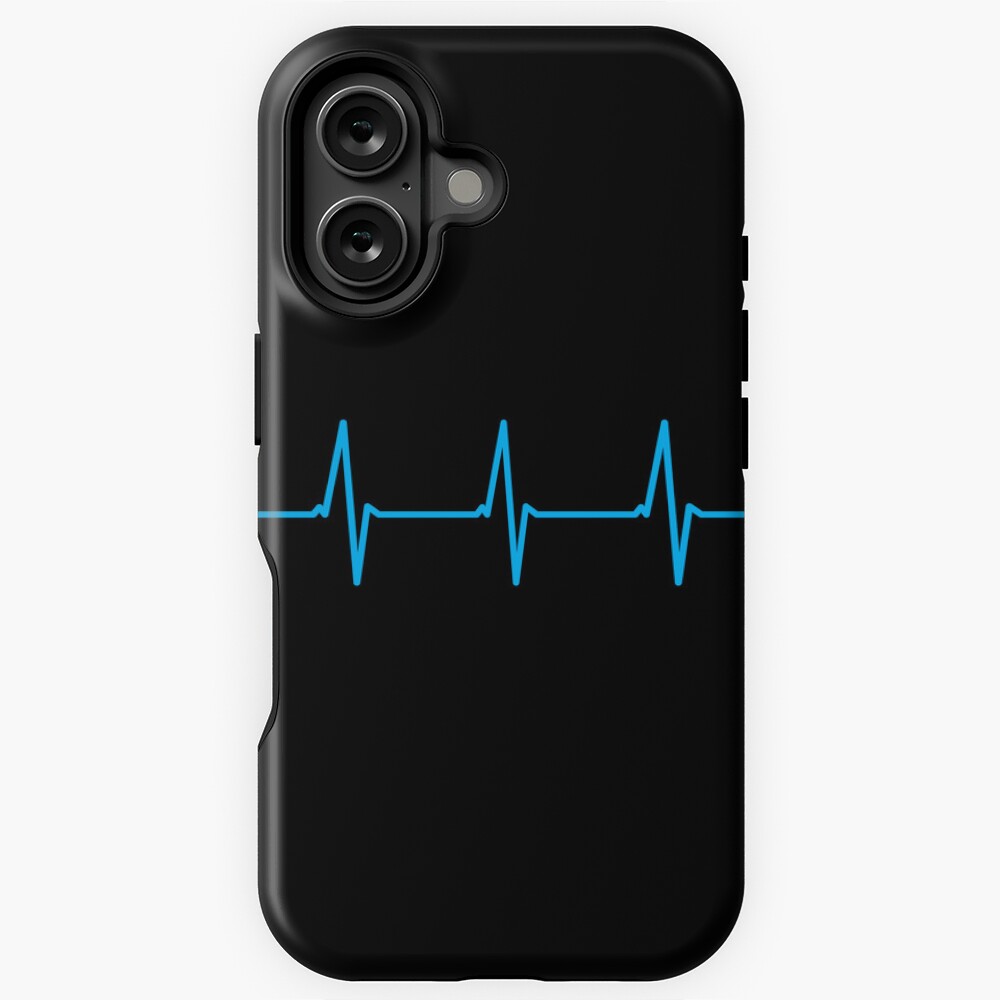 "Electrocardiogram (ECG) Heart Beat (Blue)" Sticker for Sale by STUDIO ...
