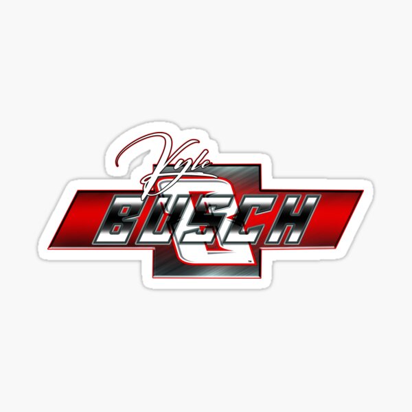 "Kyle Busch 8 Chevy" Sticker for Sale by VancityDesign | Redbubble