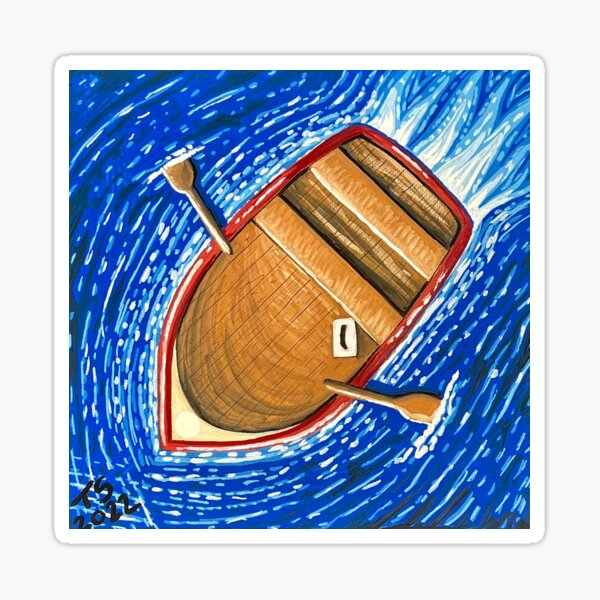 "Row Row Row" Sticker for Sale by TaylorPaints | Redbubble