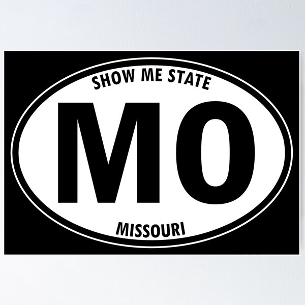 "Missouri, MO, Show Me State - State Abbreviation and Motto Oval Travel ...