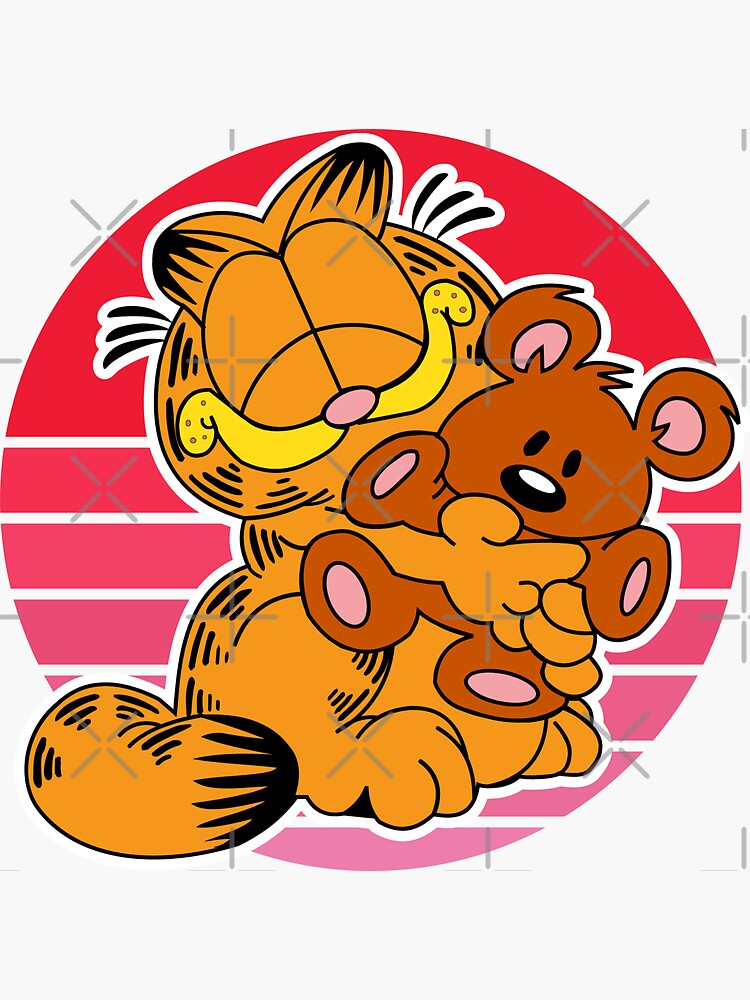 "Garfield and Pooky" Sticker for Sale by FoxBrother | Redbubble