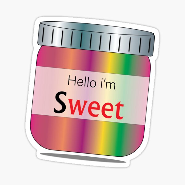 "Hello i'm Sweet" Sticker for Sale by Mchen1234 | Redbubble