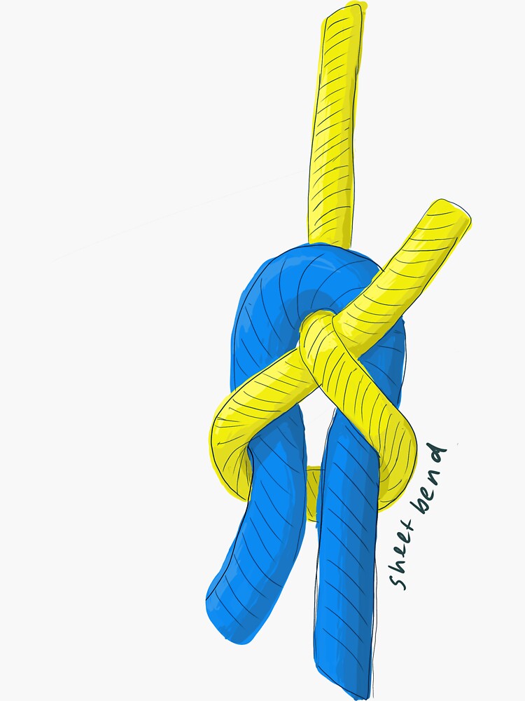 "Sheet bend knot" Sticker for Sale by C1pmvcq0 | Redbubble