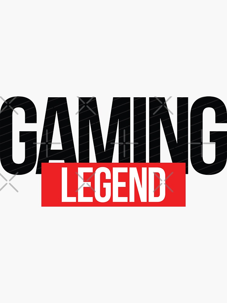 "Gaming Legend" Sticker for Sale by leveragecraft | Redbubble