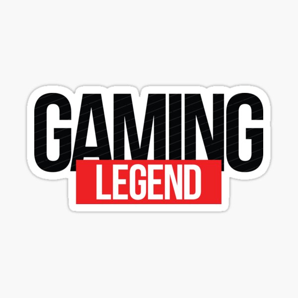 "Gaming Legend" Sticker for Sale by leveragecraft | Redbubble