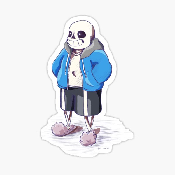 "Sans " Sticker for Sale by lunauwu123 | Redbubble