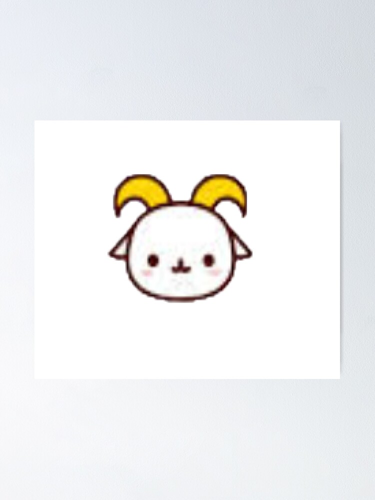 "Cute Animated Goat - (Stickers)" Poster for Sale by shop-master910 ...