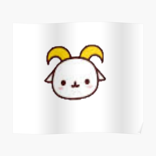 "Cute Animated Goat - (Stickers)" Poster for Sale by shop-master910 ...
