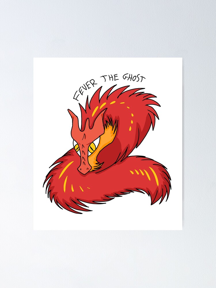 "Fever the Ghost Dragon" Poster by nehbathehidden | Redbubble