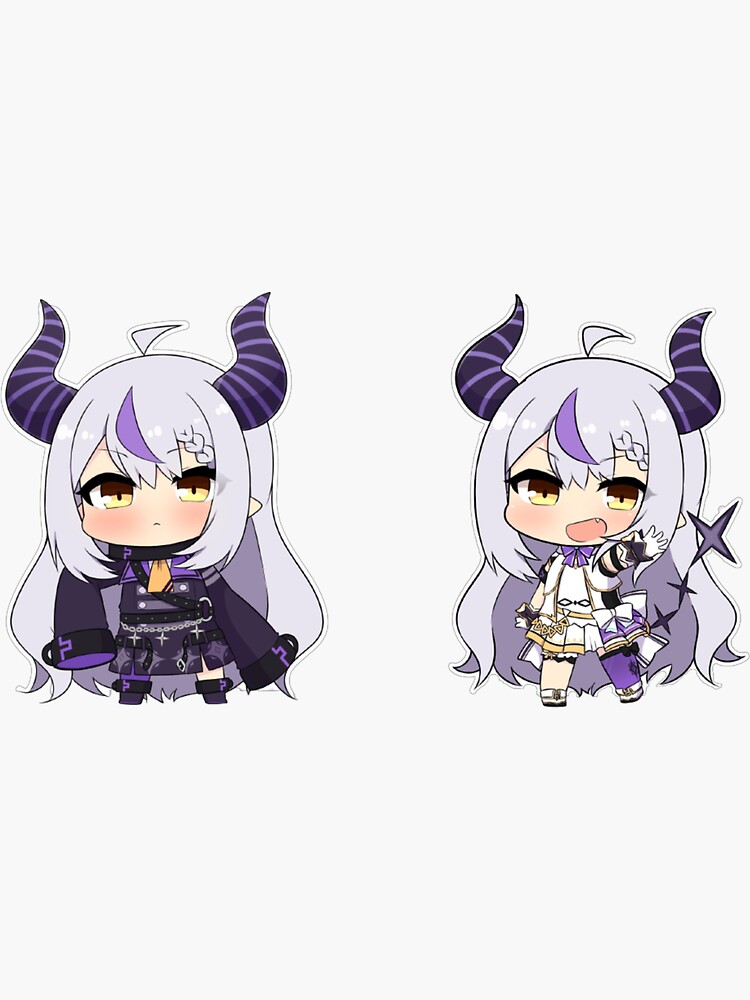 "hololive holoX La+ Darkness Set" Sticker for Sale by lumimins | Redbubble