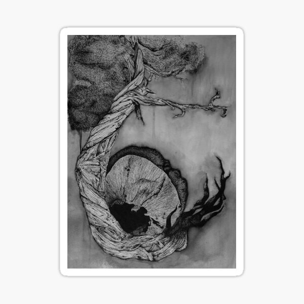 "Nature Decay" Sticker for Sale by theblackrelic | Redbubble