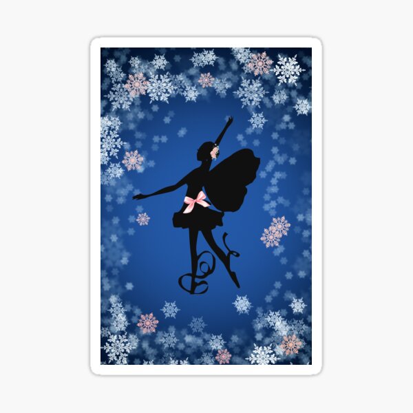 "Snowflake Ballerina in Silhouette" Sticker for Sale by Jerugirl ...