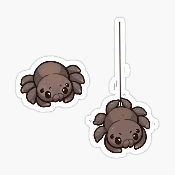 "Little spooder" Sticker for Sale by Lilypawstudio | Redbubble